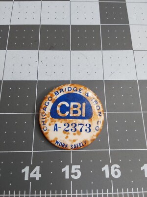 n WWII US Home Front Employee Badge Chicago Bridge & Iron CBI A 2373 | eBay