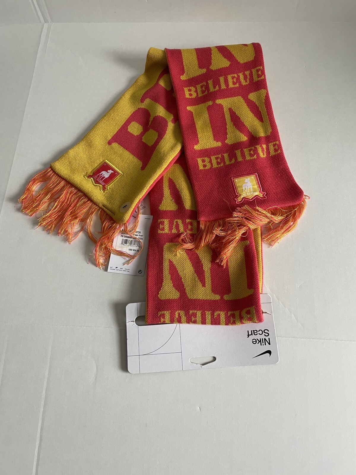 - NIKE Local Verbiage Ted Lasso Scarf OSFA "Believe In" AFC Richmond ...