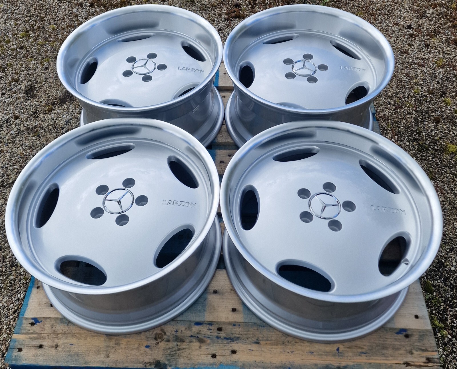 X4 18" STAGGERED AERO AMG STYLE MERCEDES ALLOY WHEELS MONOBLOCK DEEP ...