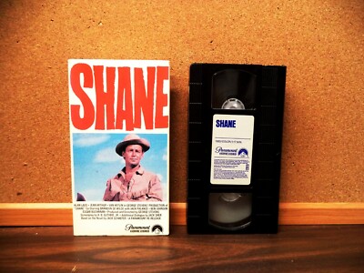 SHANE (VHS 1952/80) ALAN LADD JEAN ARTHUR VAN HEFLIN, ORIGINAL ...