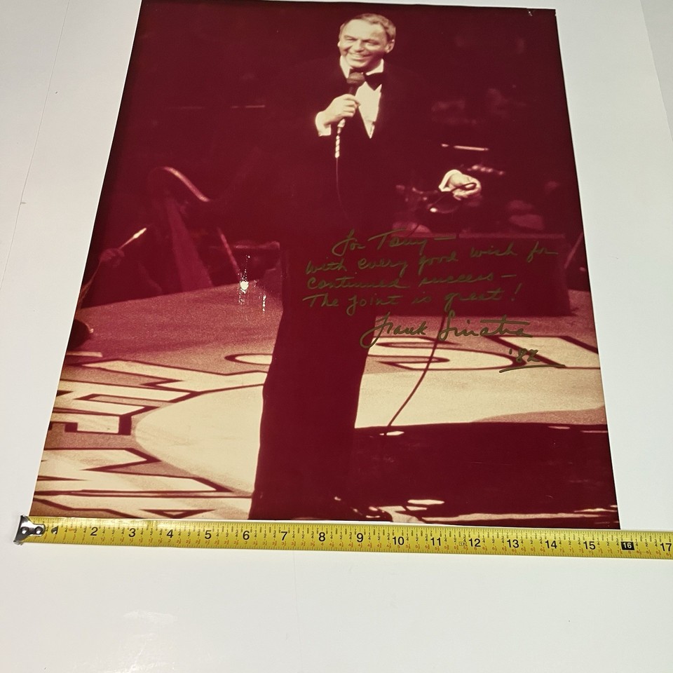 FRANK SINATRA Signed Autograph 16x20 Color Photo Singer Actor Hollywood ...
