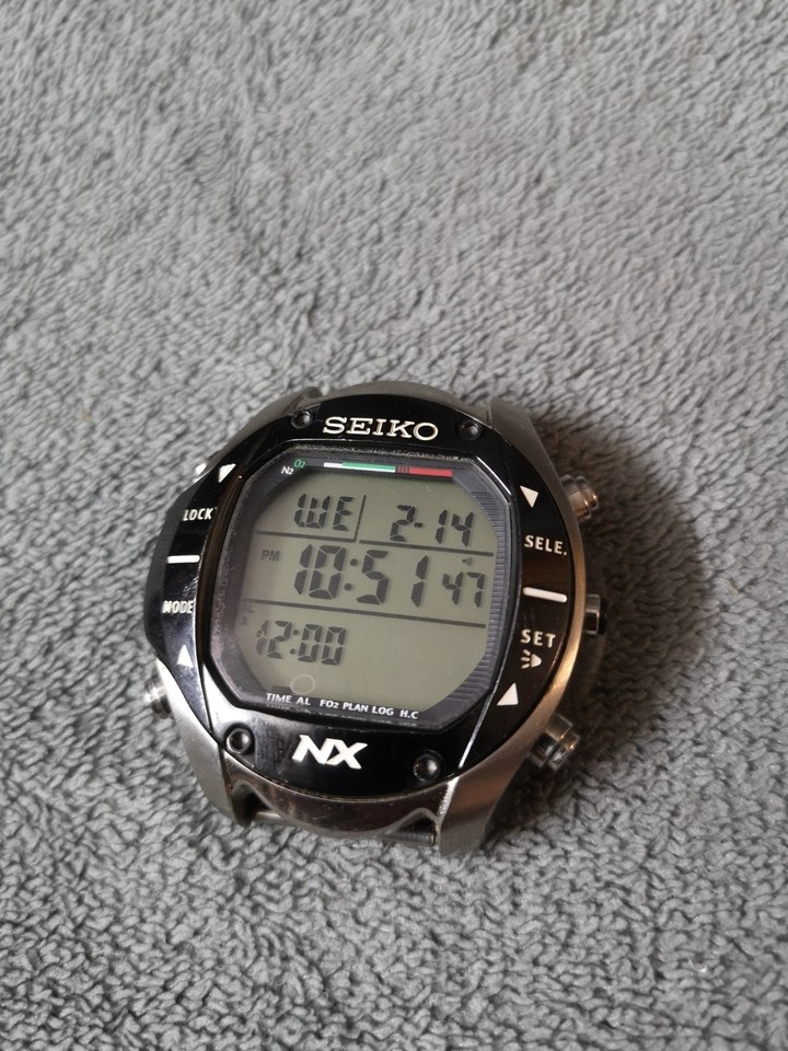 SEIKO Prospex MARINE MASTER Diving Computer Titanium Watch SUPER RARE ...