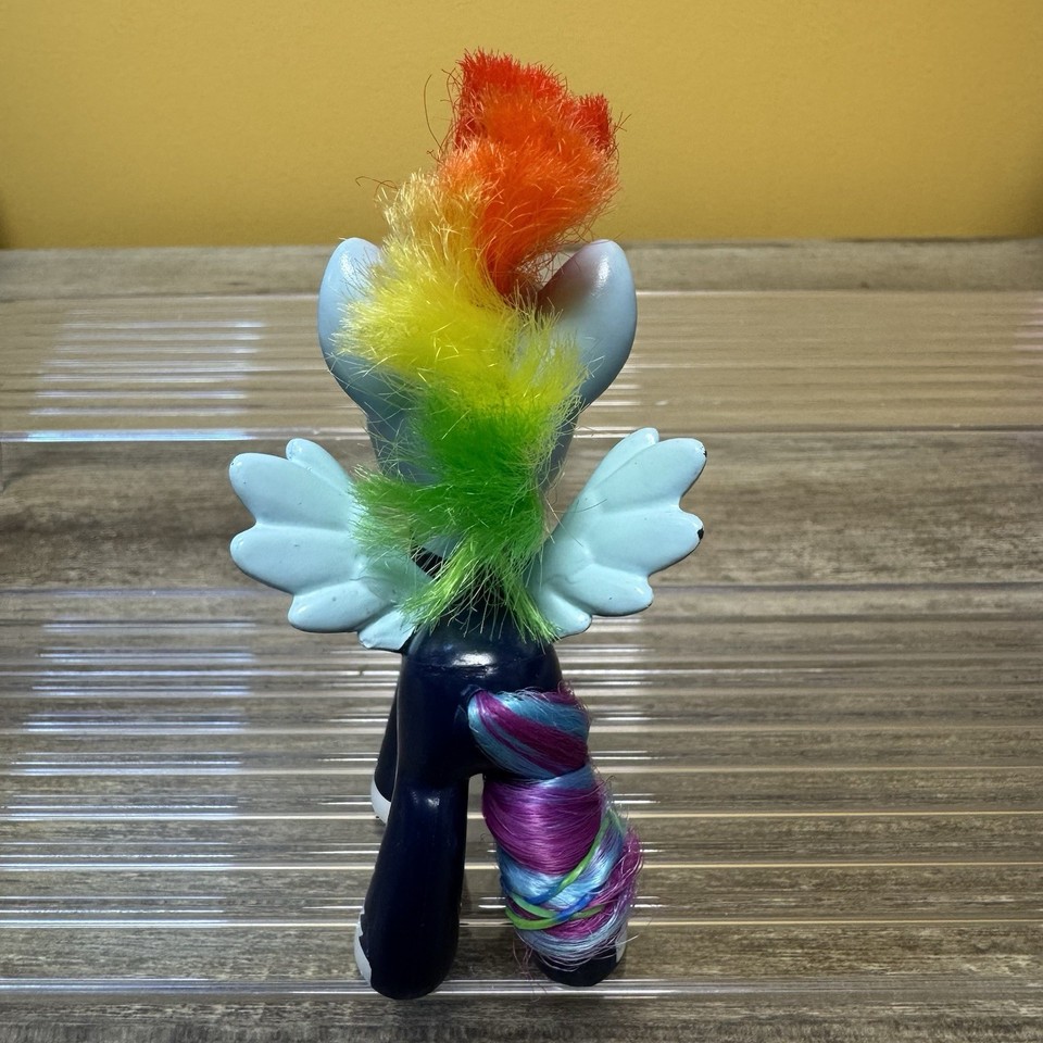 My Little Pony Rainbow Dash Power Pony 3” Rainbow Mohawk | eBay