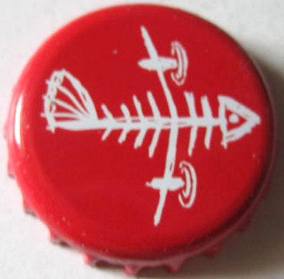 FLYING FISH Beer CROWN, Bottle CAP with Fish Skeleton, Somerdale, NEW ...
