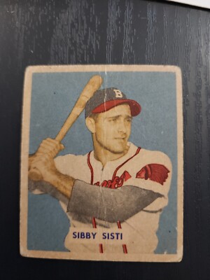 1949 Bowman Baseball #201 Sibby Sisti, Boston Braves, High # Crease | eBay