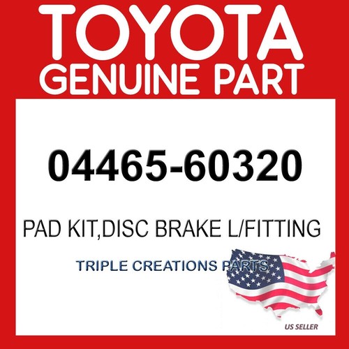 TOYOTA GENUINE 0446560320 PAD KIT, DISC BRAKE, FRONT 04465-60320 | eBay