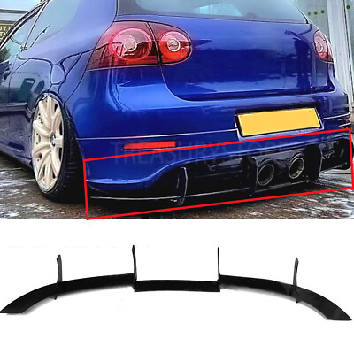 Rear Bumper Diffuser Shark Fin Trim Kit For Volkswagen VW Golf 5 MK5 ...