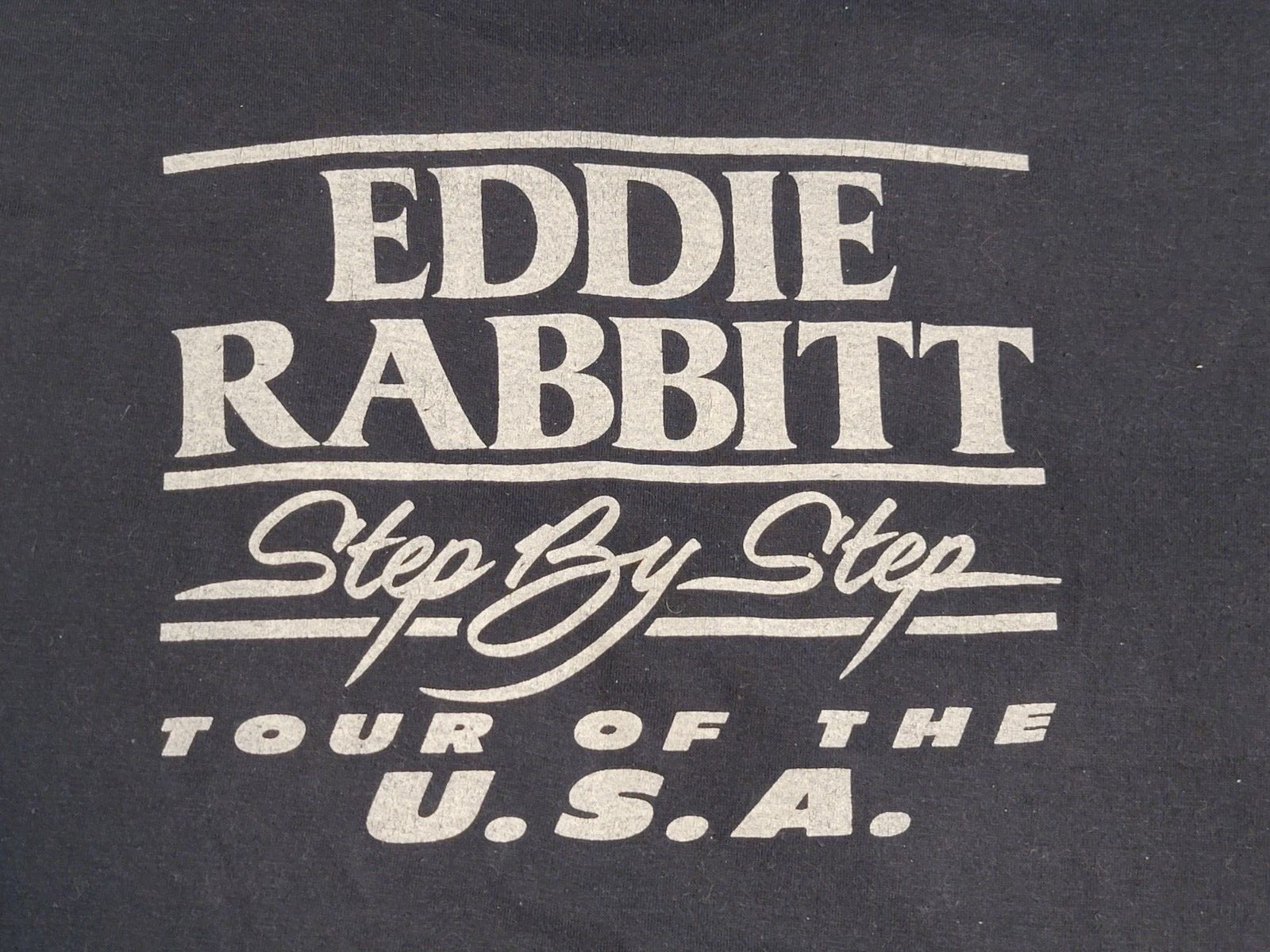 LARGE VINTAGE Eddie Rabbitt 1981 ROCK TSHIRT TOUR OF … - Gem