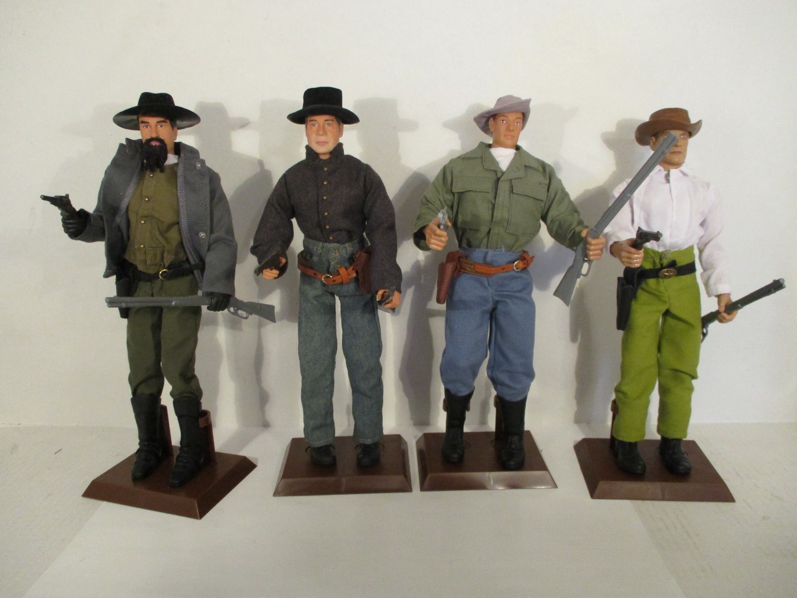 Reno brothers outlaw gang Frank John Simeon William old West 12" figure ...