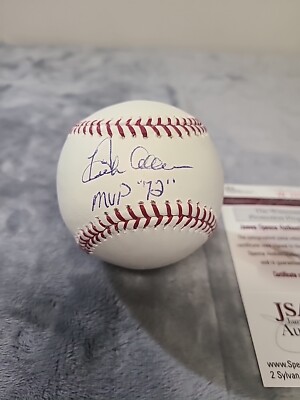 Ritchie " Dick " Allen Signed Baseball (MVP "72") Insc Selig JSA ...