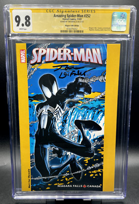 Amazing Spider-Man #252 NIAGARA FALLS Signed Tom DeFalco CGC SS 9.8 ...