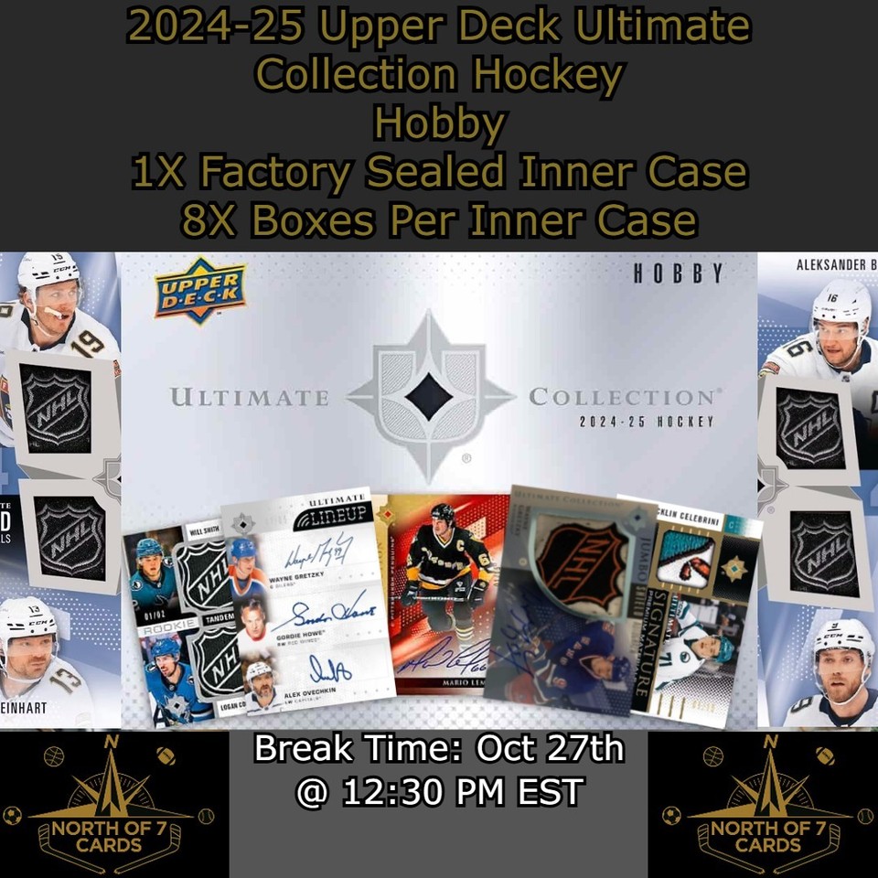 Cameron Crotty 2024-25 Upper Deck Ultimate Hockey 1X Case 8X Box BREAK ...
