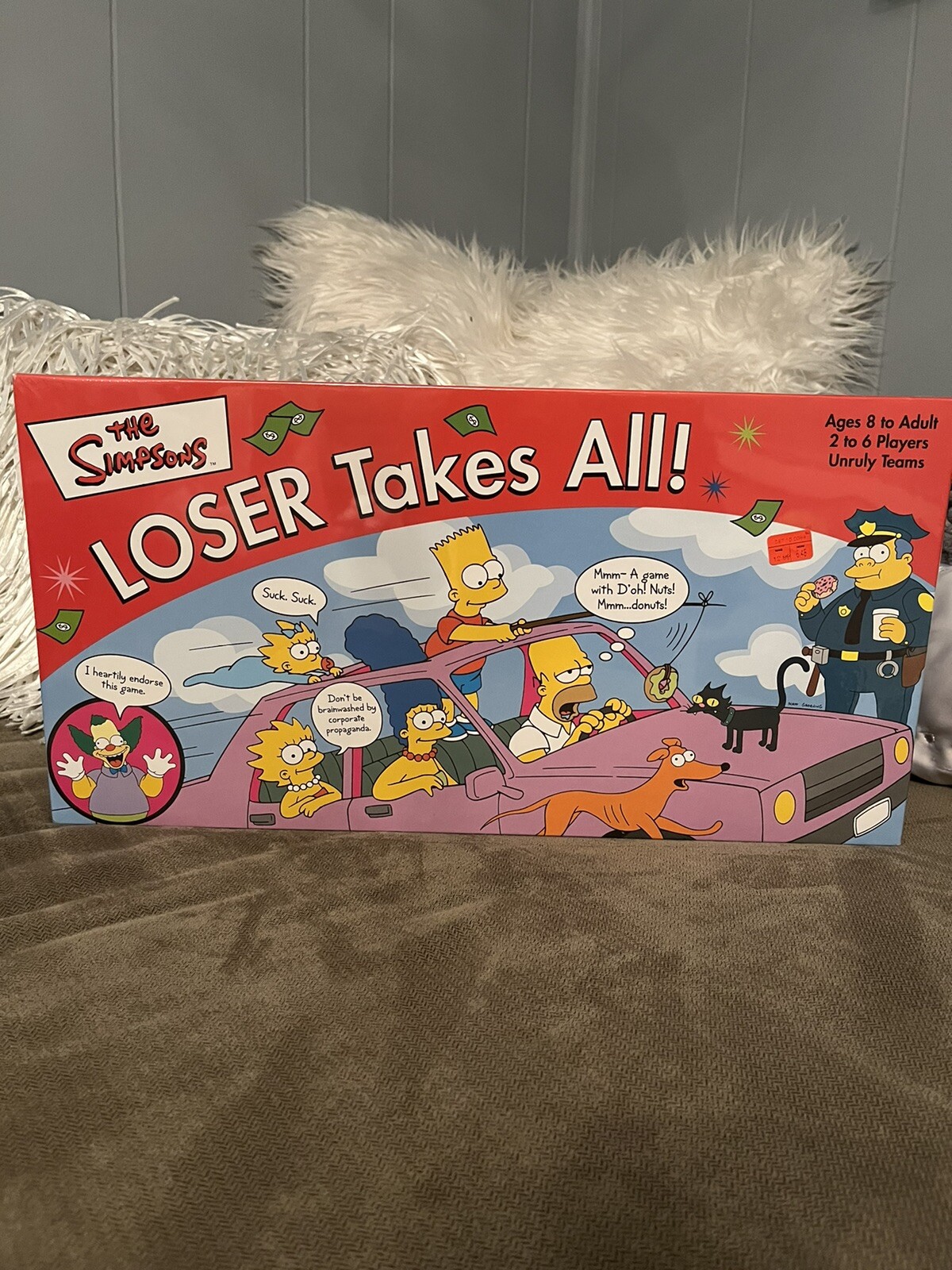 FACTORY SEALED 2001 The Simpsons Loser Takes All Board Game homer ...