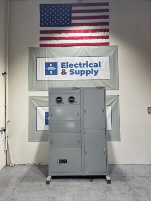 600 Amp GE AV-Line Meter Switchboard 3ph 120/208 3ph 4wire W Pull ...