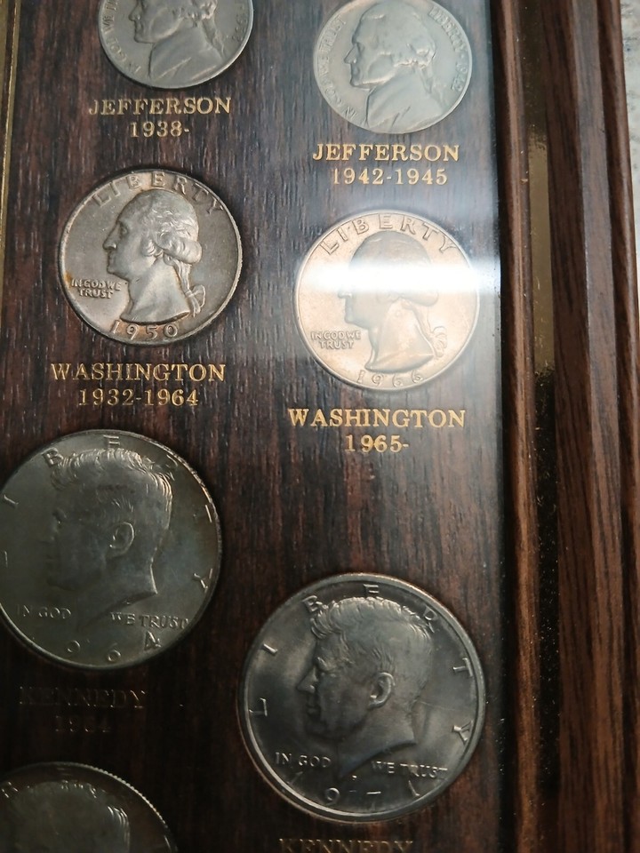 U.S. 20th Century Type Coin Set in Display folder 28 COIN SET w/ MORGAN ...