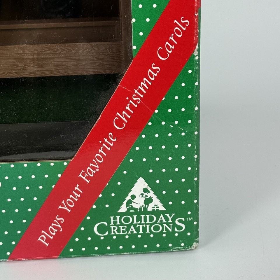 Holiday Creations 12" Animated Music Santa Workshop in Box Tested 1993 ...