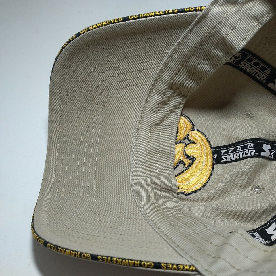 Iowa Hawkeyes football hat ball cap Team Starter Adjustable Slingback ...