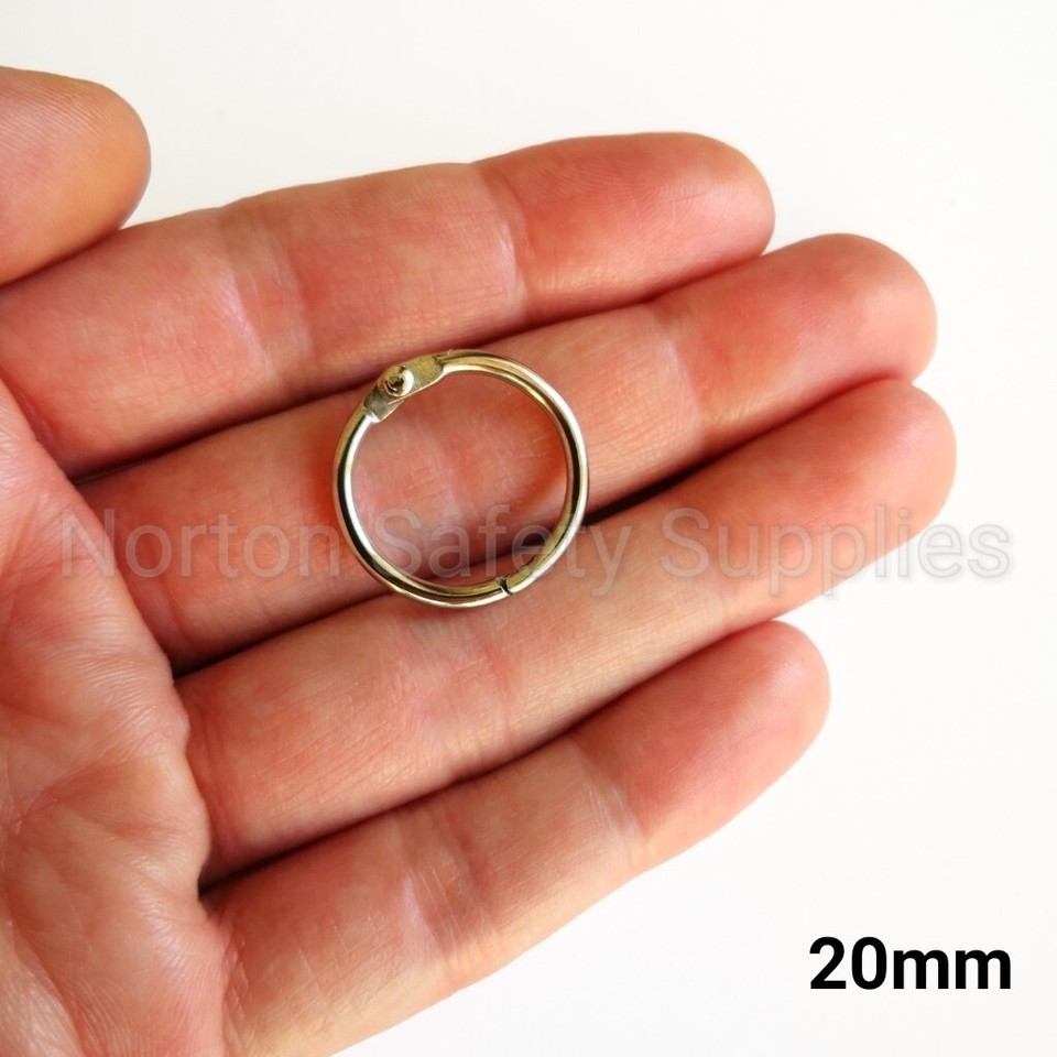 Hinged Key Rings / Split Rings - CHOOSE SMALL - EXTRA LARGE | eBay UK