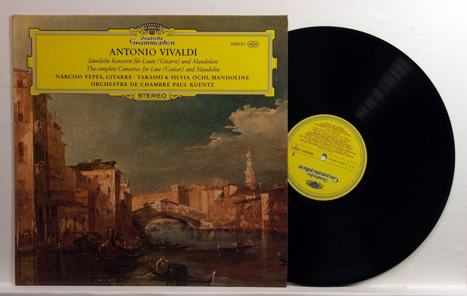 NARCISO YEPES, KUENTZ - VIVALDI concertos for lute & mandoline DGG LP ...