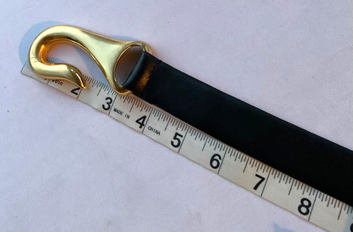 CHICO'S BLACK GENUINE LEATHER SILVER HOOK BUCKLE. ADJUSTABLE Size S/M ...