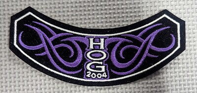 2004 HOG Rocker Patch HARLEY DAVIDSON OWNERS GROUP Motorcycle Patch 5. ...