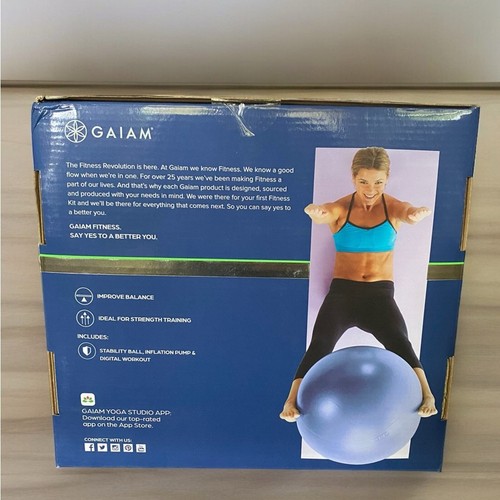 GAIAM TOTAL BODY BALANCE BALL 65cm KIT For heights 5’6”-5’11” SEALED | eBay