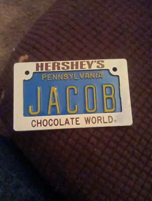 Hershey Chocolate World Jacob mini License Plate | eBay