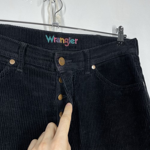 Wrangler Cords Mens W34 L30* Black Slider Corduroy Slim Jeans Trousers ...