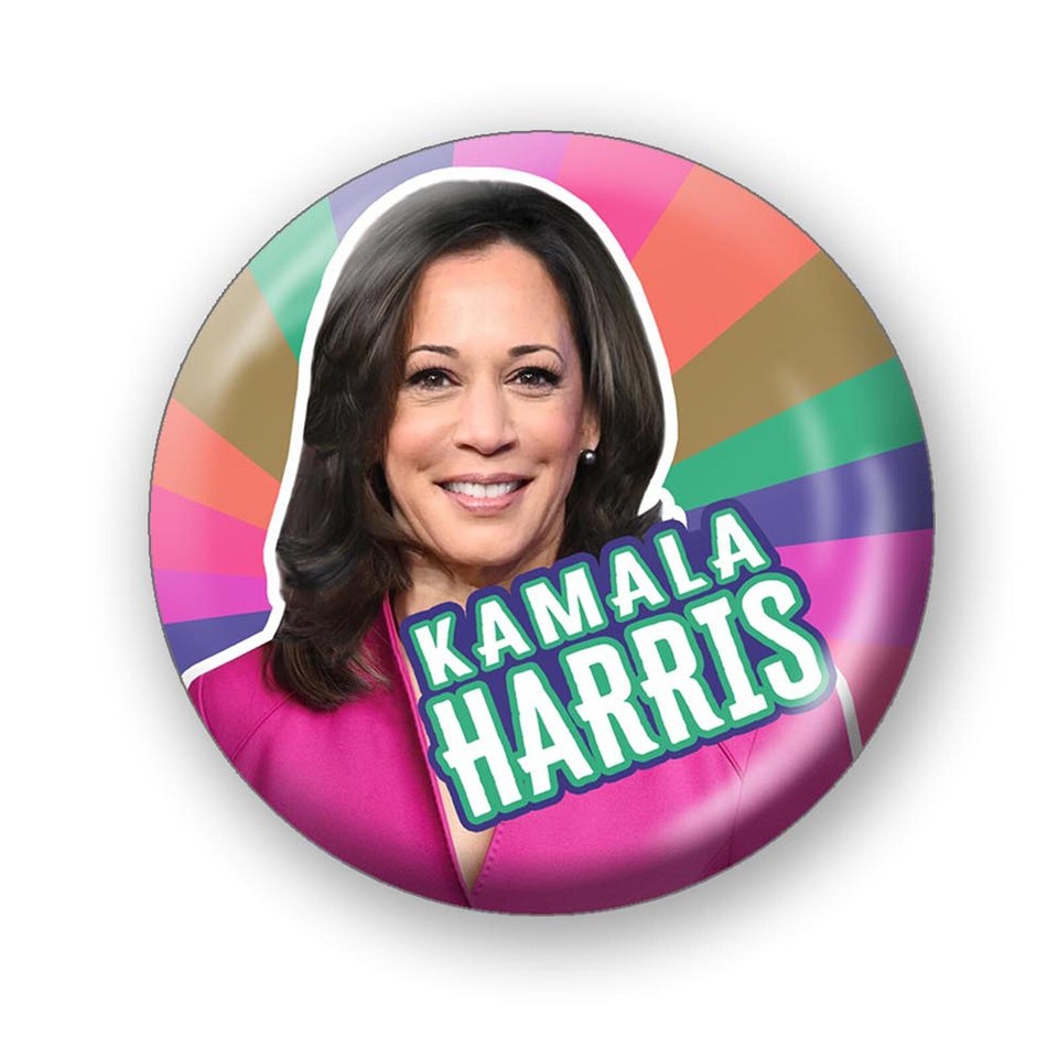 Kamala Harris 2024 Buttons - 2-pack 2.25" Pop Photo & Bright ...