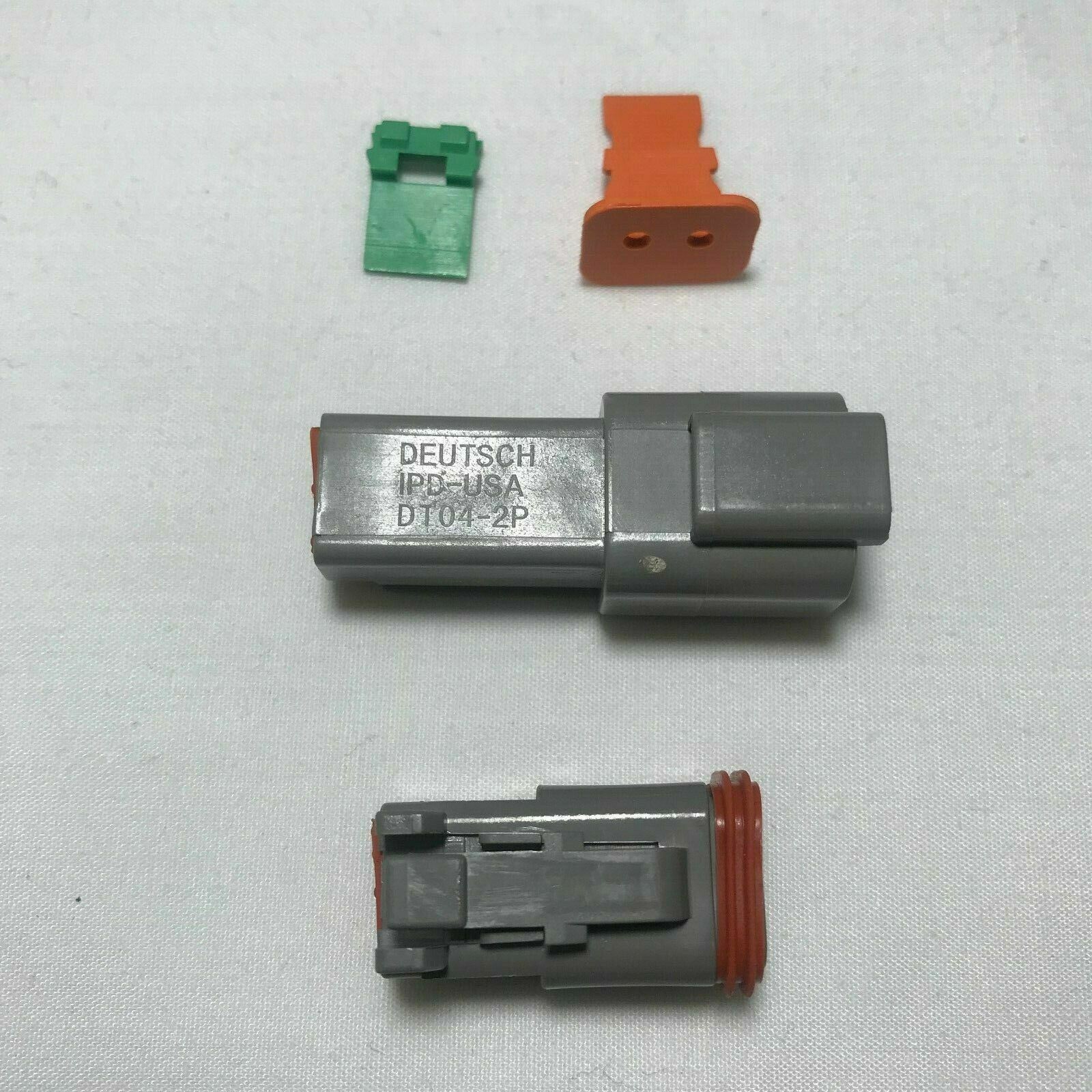 10 X Deutsch DT 2 Way Pin Male/Female Kit Electrical Connector Plug ...