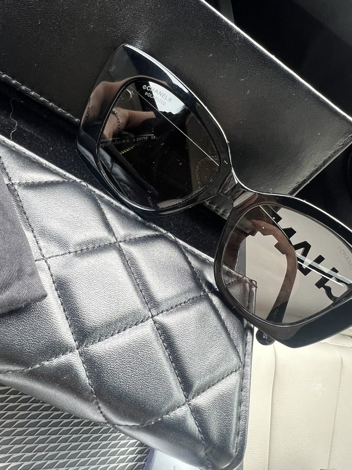 Authentic CHANEL Sunglasses CH5422B Women's Polarized-Black New With ...