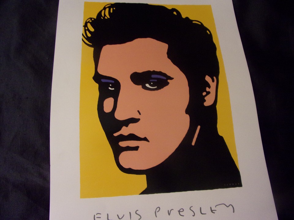 MICHAEL SCHWAB-SPRINGHILL (ELVIS PRESLEY) THE FOUNDERS OF ROCK'N'ROLL POSTER | eBay