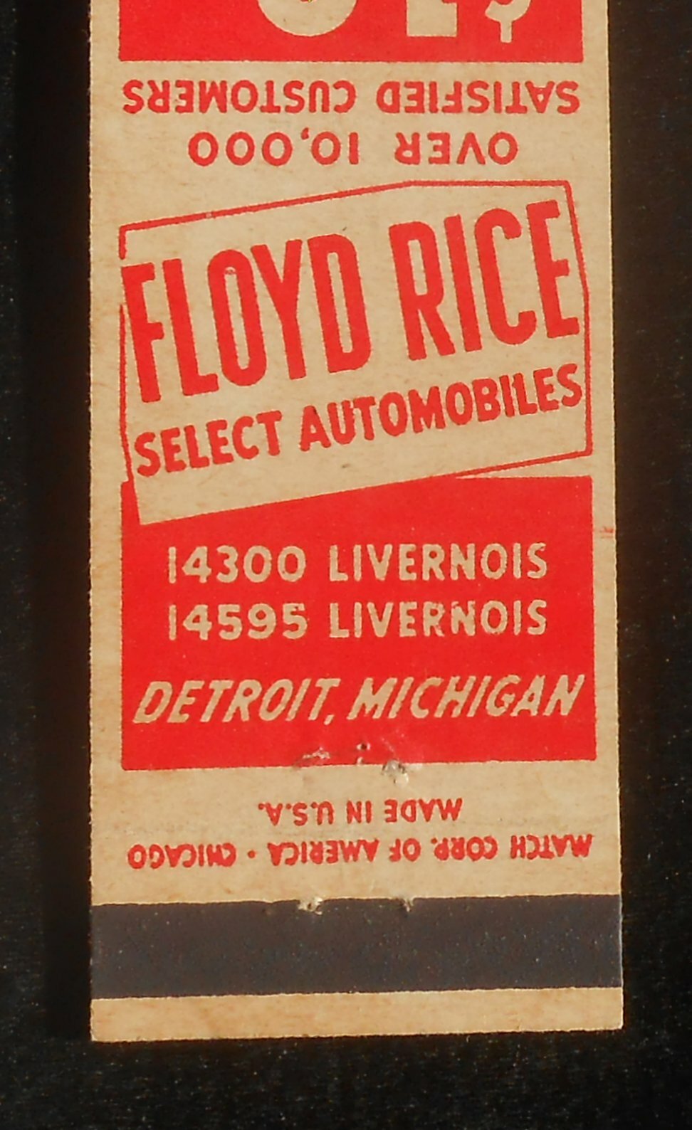 1940s Floyd Rice Select Automobiles Over 10000 Satisified Customers ...