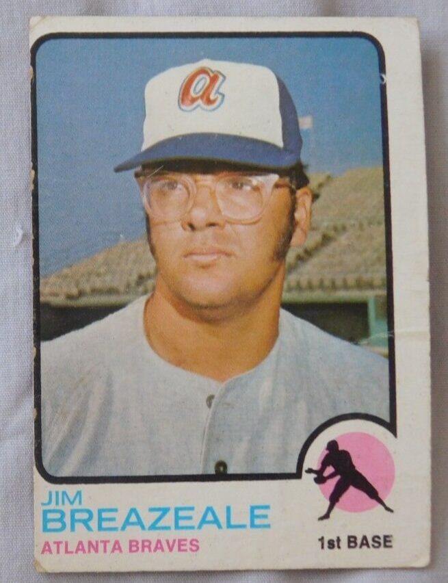 1973 Topps #33 Jim Breazeale Atlanta Braves Baseball Card Miscut | eBay