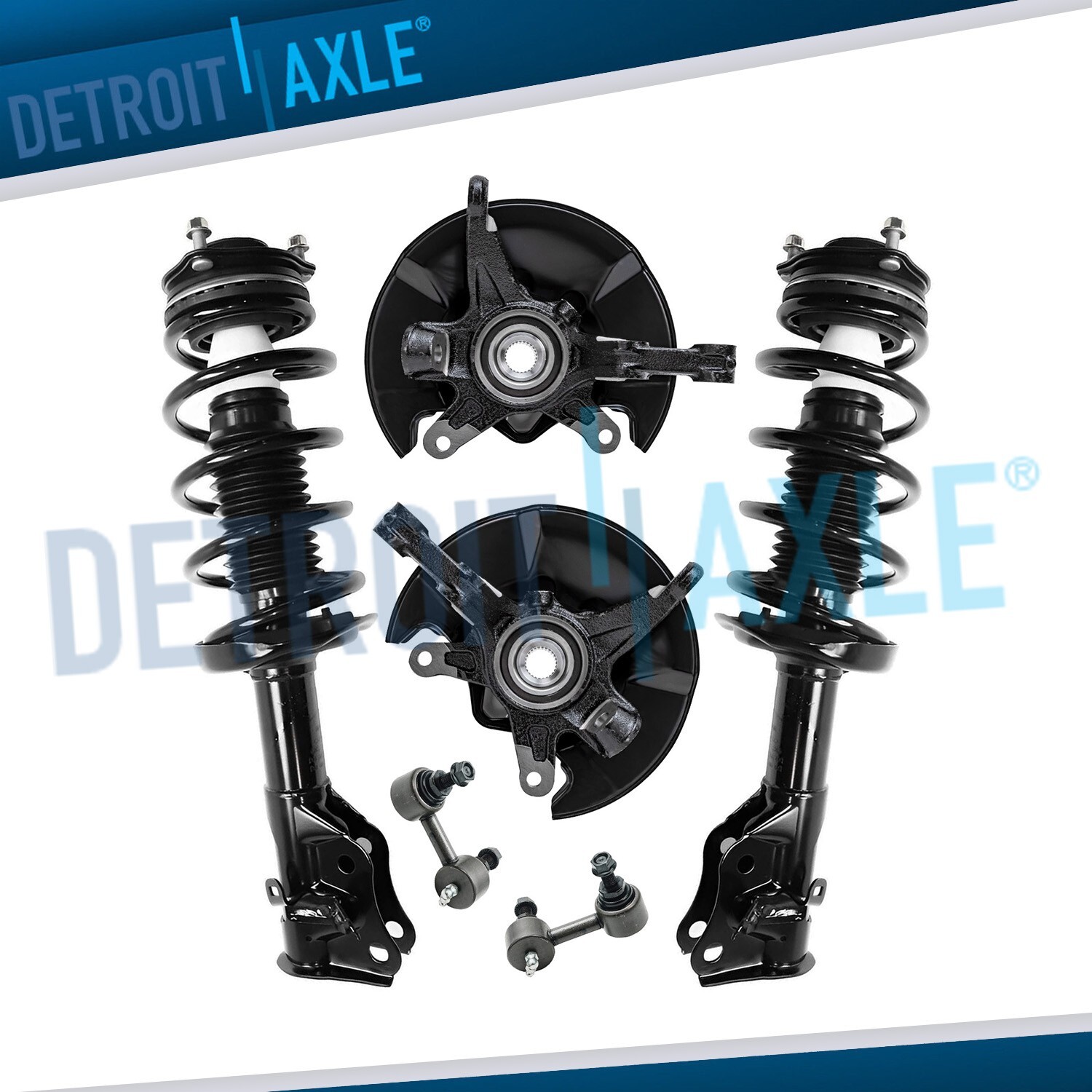 Front Steering Knuckles Wheel Hub Strut Kit for 2006-2011 Honda Civic 1 ...