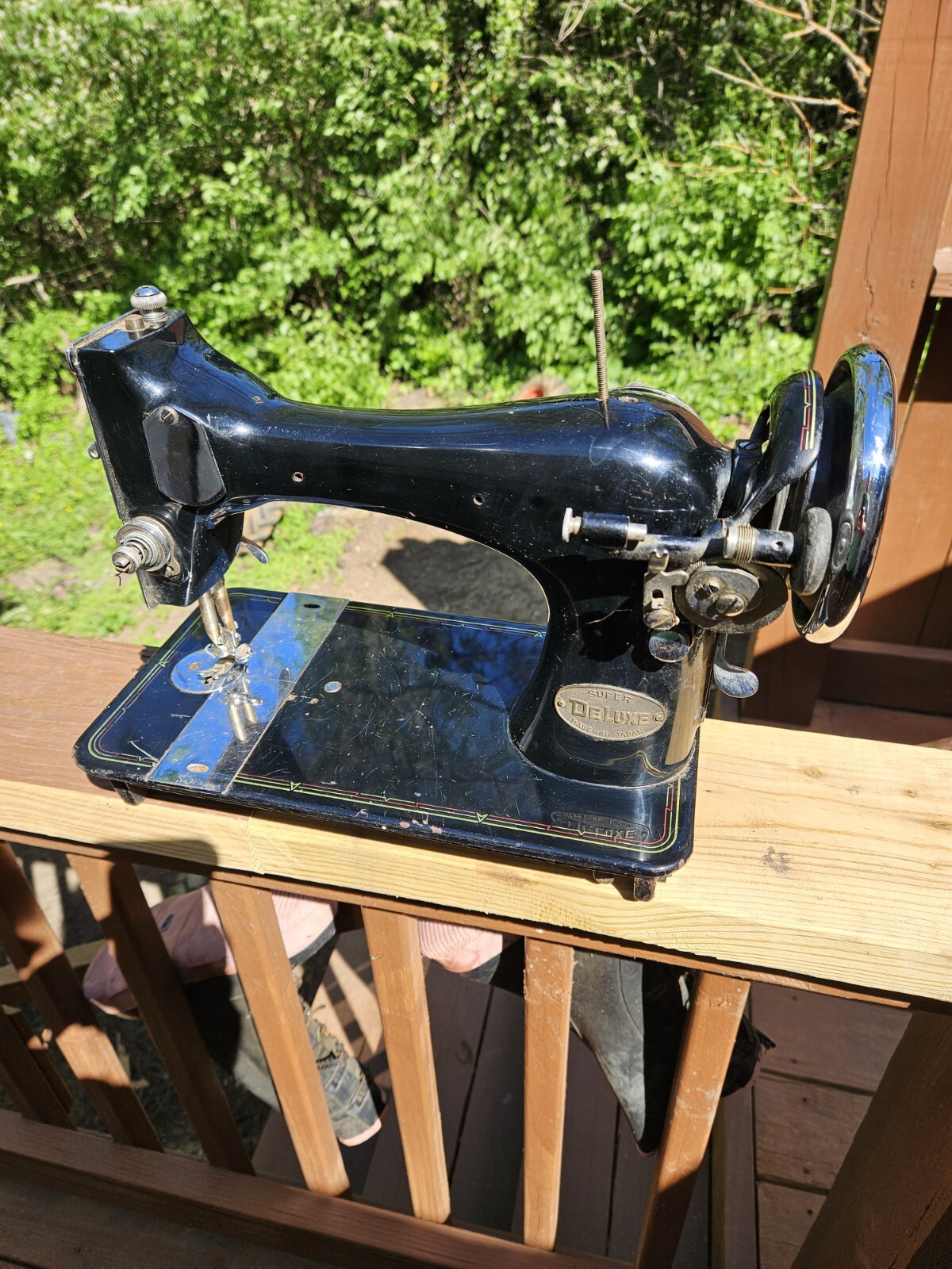 Vintage Super Deluxe Japan Sewing Machine | eBay