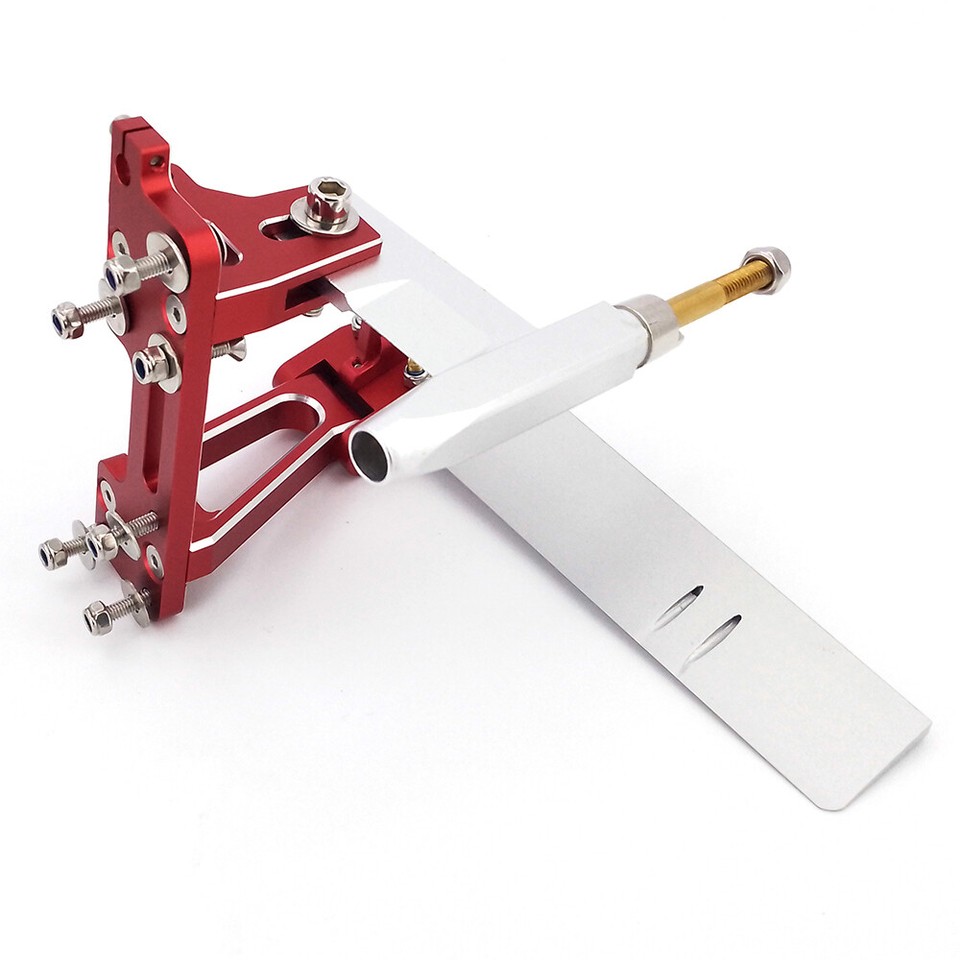 Integrated 6.35mm 1/4" Shaft Strut Rudder Kit for Gas Nitro RC Speed ...