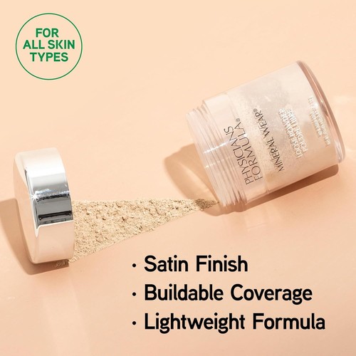 Physicians Formula Mineral Wear Talc-Free Loose Powder Translucent ...
