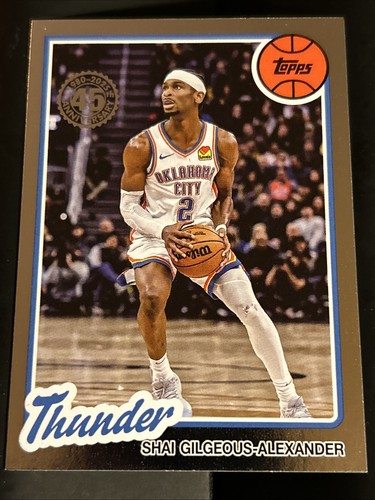 🔥 2025 Topps Basketball Shai Gilgeous-Alexander 45th Anniversary 🔥 | eBay