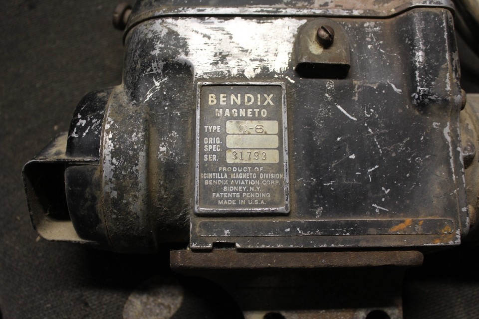 VINTAGE BENDIX AIRCRAFT MAGNETO TYPE O6 | eBay