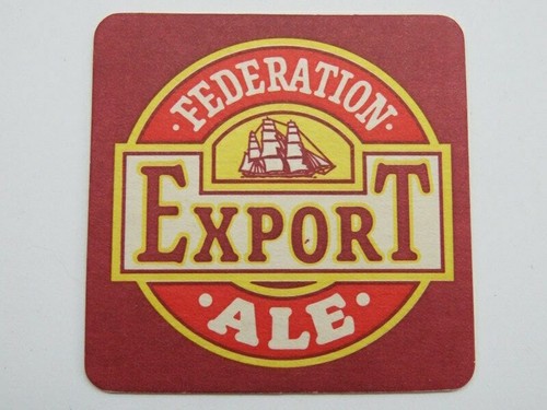 Beer Coaster ~ Federation Brewery EXPORT Ale & LCL Pils Strong Lager ...