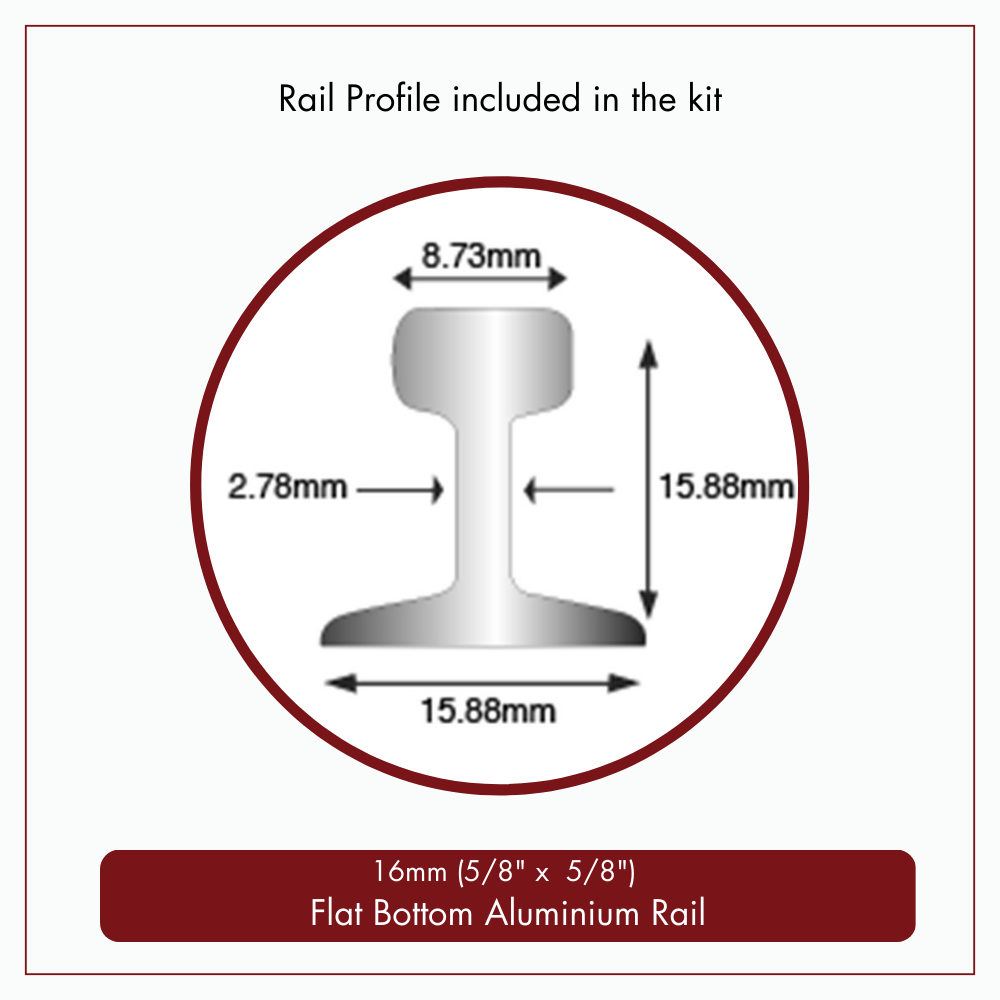 10m - 5" Gauge Garden Track Kit - Clip Fit - PNR-8B - PNP Railways ...