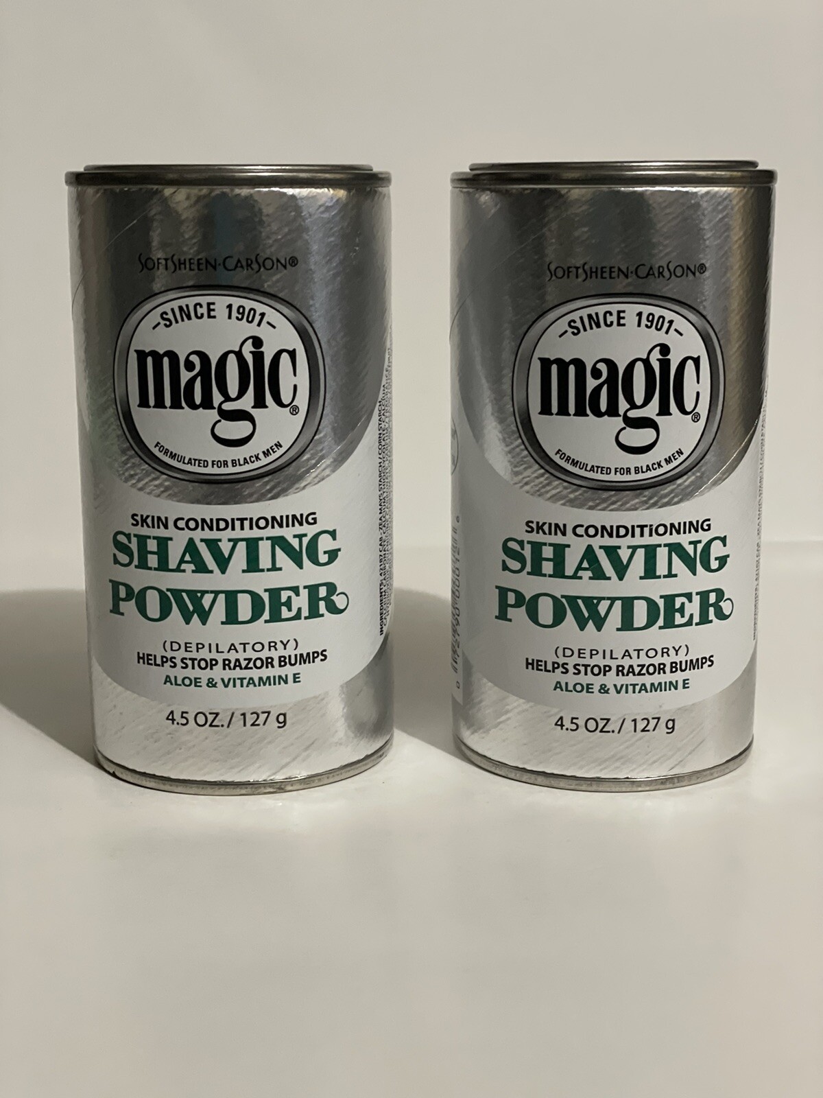 Magic Skin Conditioning Shaving Powder 4.5oz (2 Pack) Depilatory Stop ...