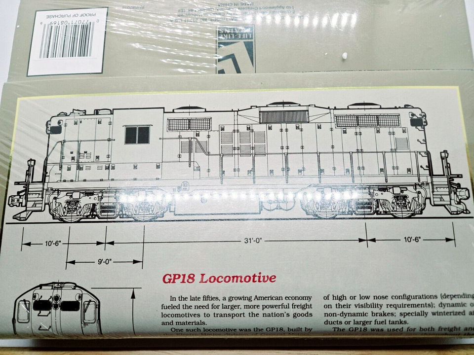 Proto 2000 HO Scale 8169 L&N 904 EMD GP18 Low Nose Diesel Locomotive | eBay