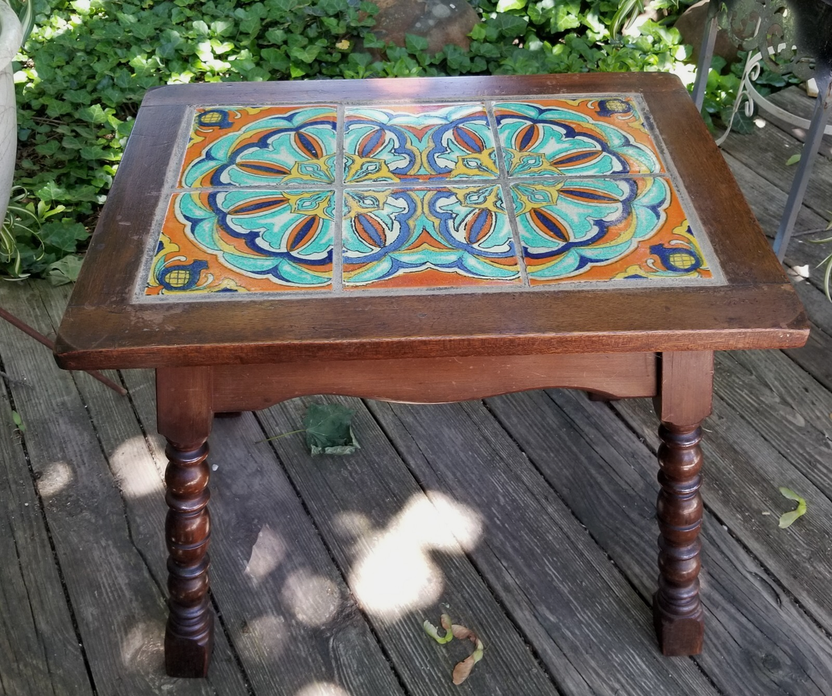 Spanish Revival Table Tile
