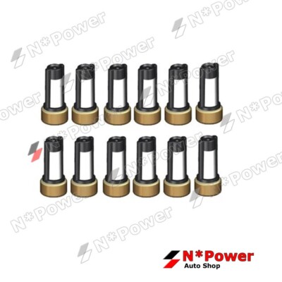 12X INJECTOR FILTER BASKET BRASS FOR FALCON 4.0 5.0L 5.6L V8, HOLDEN ...