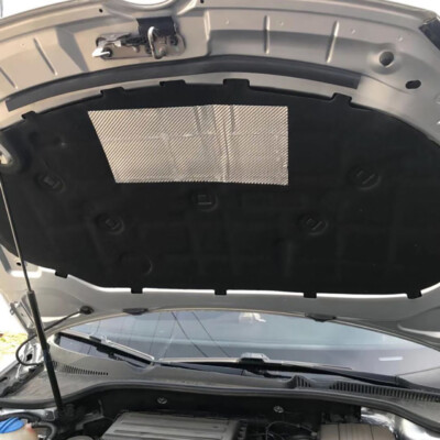 Cotton Car Hood Engine Sound Insulation Pad Heat Shield For VW Golf 6 ...