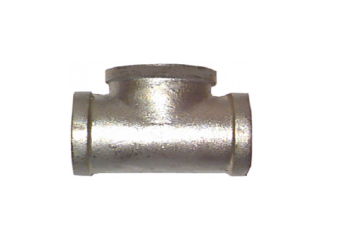 1 1/4" X 1 1/2" BSP GAL MAL REDUCING TEE GALVANISED BSP FEMALE THREAD ...
