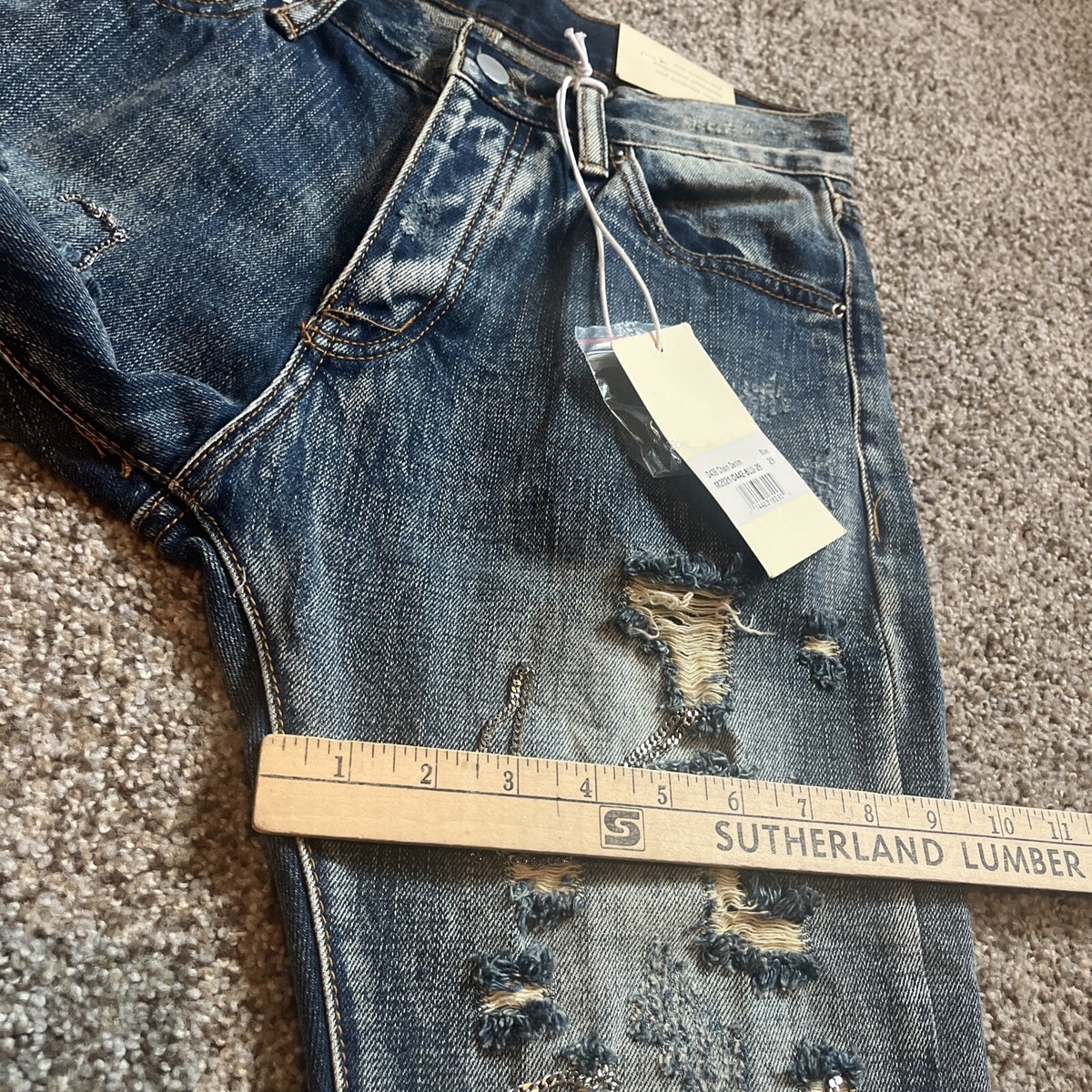 MNML Distressed Chain Jeans Mens 29 New With Tags 28 X 30 | eBay MNML Distressed Chain Jeans Mens 29 New With Tags 28 X 30 | eBay