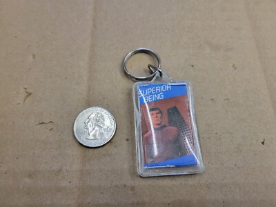 Star Trek Spock Vintage Keychain Key Chain Ring Tether Loop Holder ...